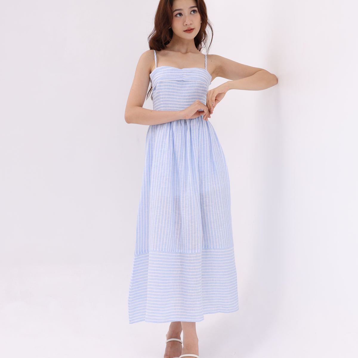 Azure Breeze Linen Dress – madeyoulook
